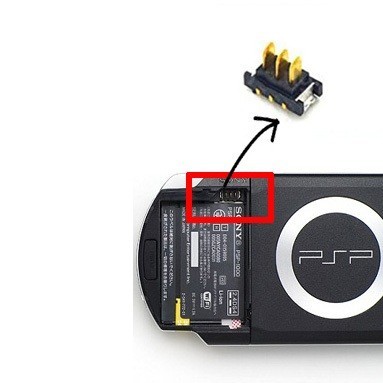 PSP 1000 2000 3000 Replacement Battery Interface Socket Jack Connector ...