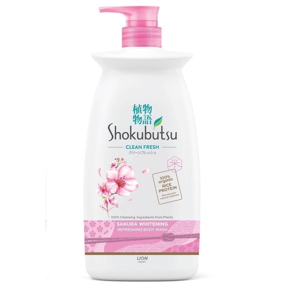 (ready stock) Shokubutsu Clean Fresh Sakura Whitening Body Wash (220ml ...