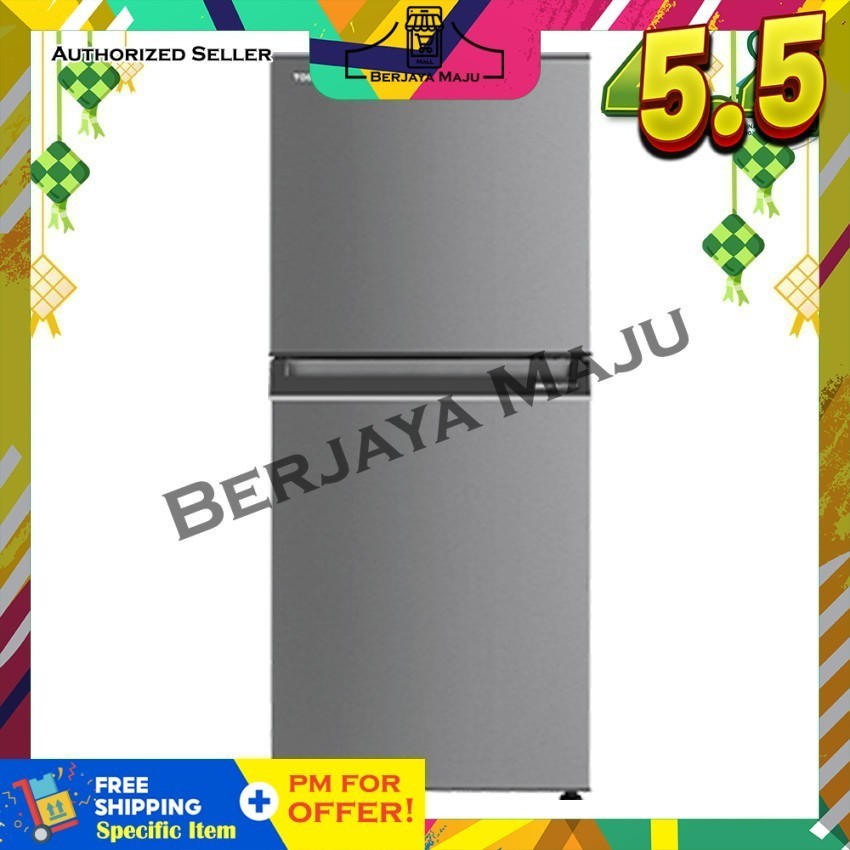 Toshiba 220L 2 Door Inverter Refrigerator GR-RT230WE-PMY(SS) (Silver ...