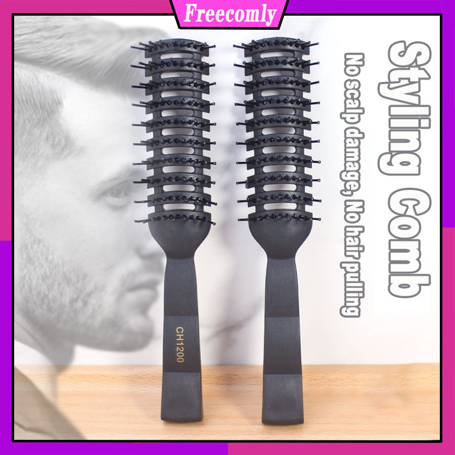 Bangs Hair Root Fluffy Hair Comb Texture Comb for Men Women Retro Oil ...
