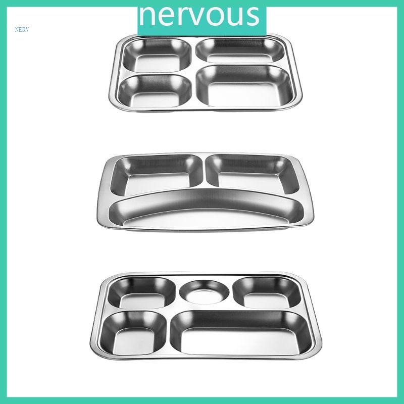 NERV Divided Dinner Tray 3 4 5 Section School Canteen Outdoor Camping ...