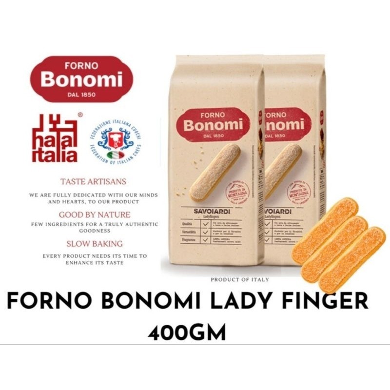 Forno Bonomi Lady Finger 400gm Biscuit | Shopee Malaysia