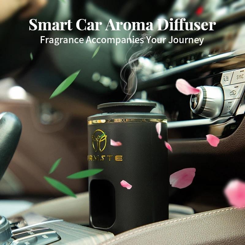 AROMA TUNNEL 1000mAh Car Diffuser USB Rechargeable 7-Color Atmosphere ...