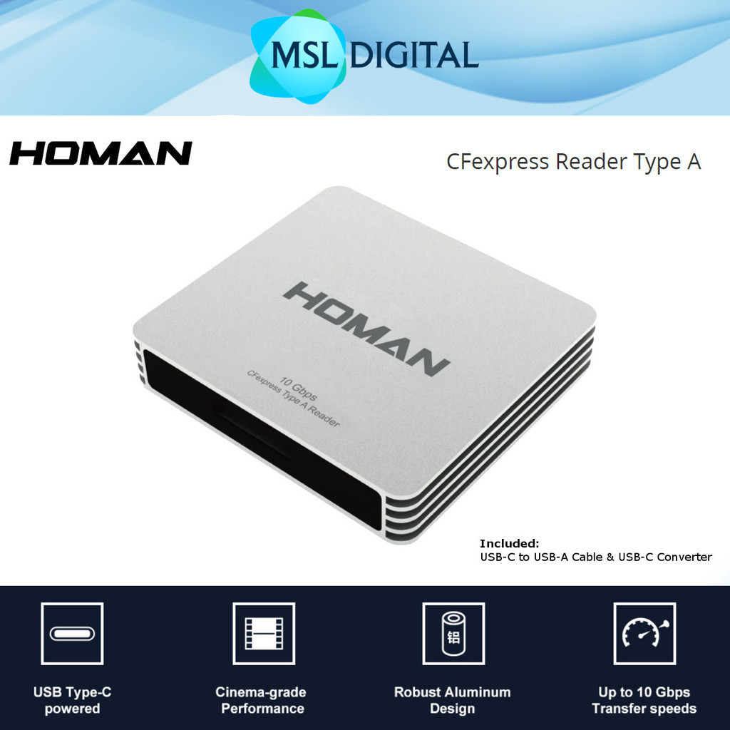 Homan CFexpress Reader Type A | Extreme Speed 10Gbps | USB-C ...