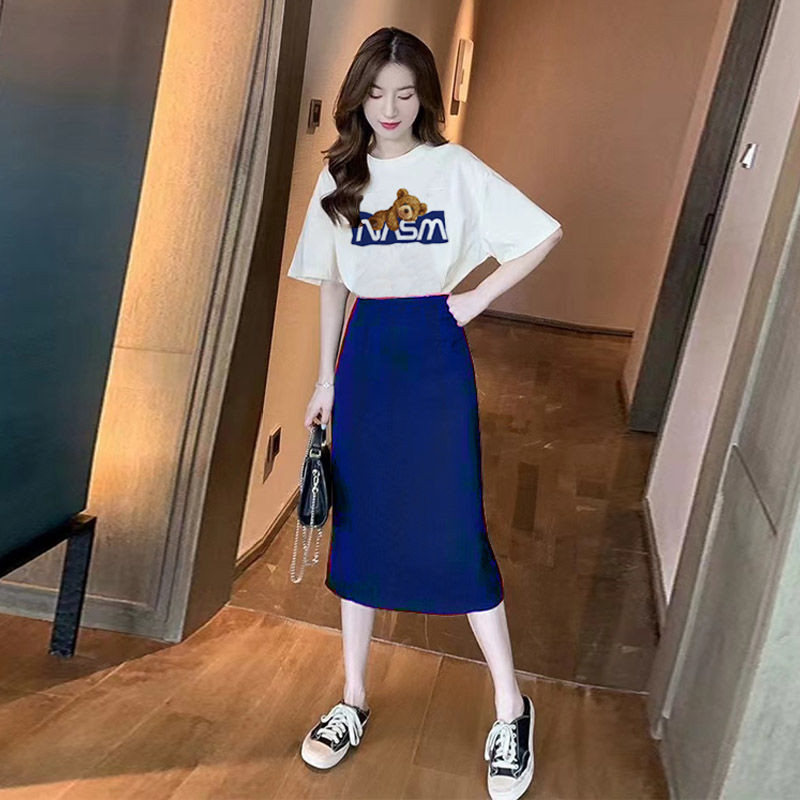 Slightly Fat Pear Shape Body Suit Skirt Female Summer 2024 New Style 7357