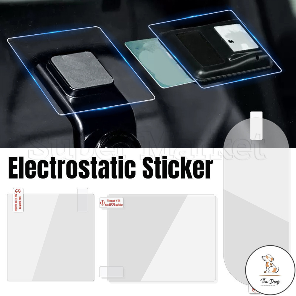 DC [ Featured ] Windscreen Static Sticker - Transparent Electrostatic ...
