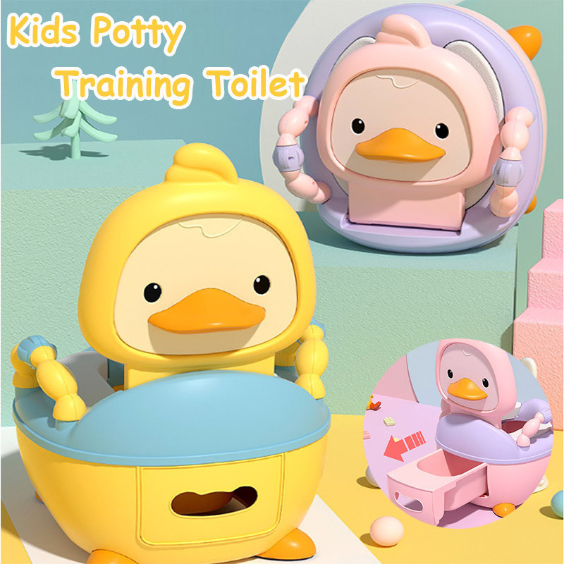 Kids Potty Training Toilet Portable Cartoon Cute Plastic Baby Toilet ...