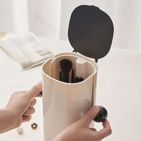 makeup organizer makeup organizer storage box Mengangkat berus solek ...