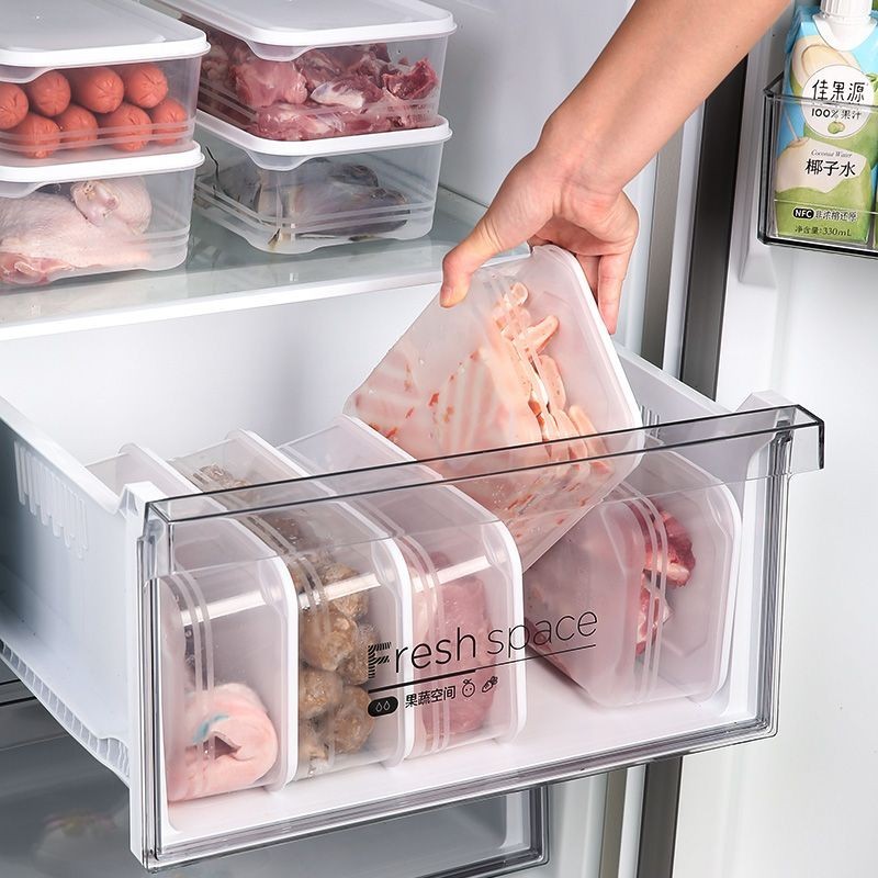 Large-capacity Refrigerator Storage Box Meat Frozen Fresh-keeping Box ...