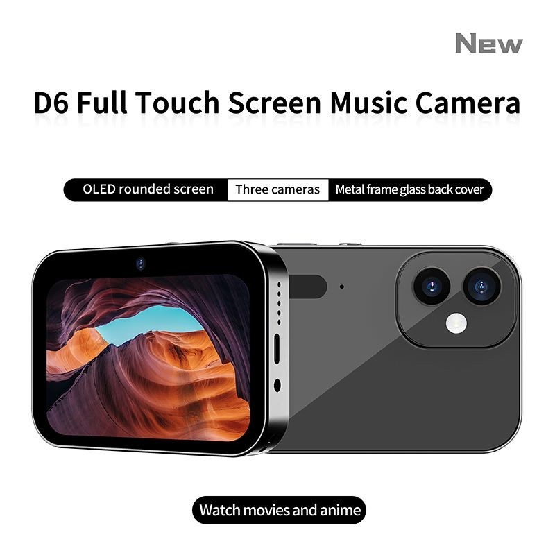 Touch Screen Triple Camera CCD HD Digital Camera Movie Music Camera ...