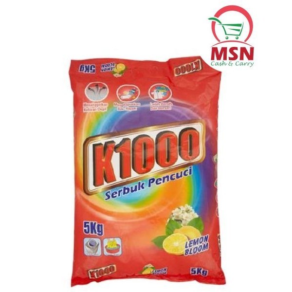 K1000 Powder Detergent Lemon Bloom 5kg | Shopee Malaysia