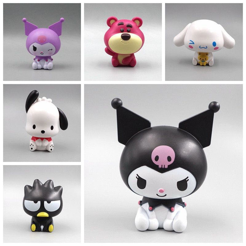 1Pcs 7-9.5cm Sanrio Anime Figure Kuromi My Melody Cinnamorol Pochacco ...