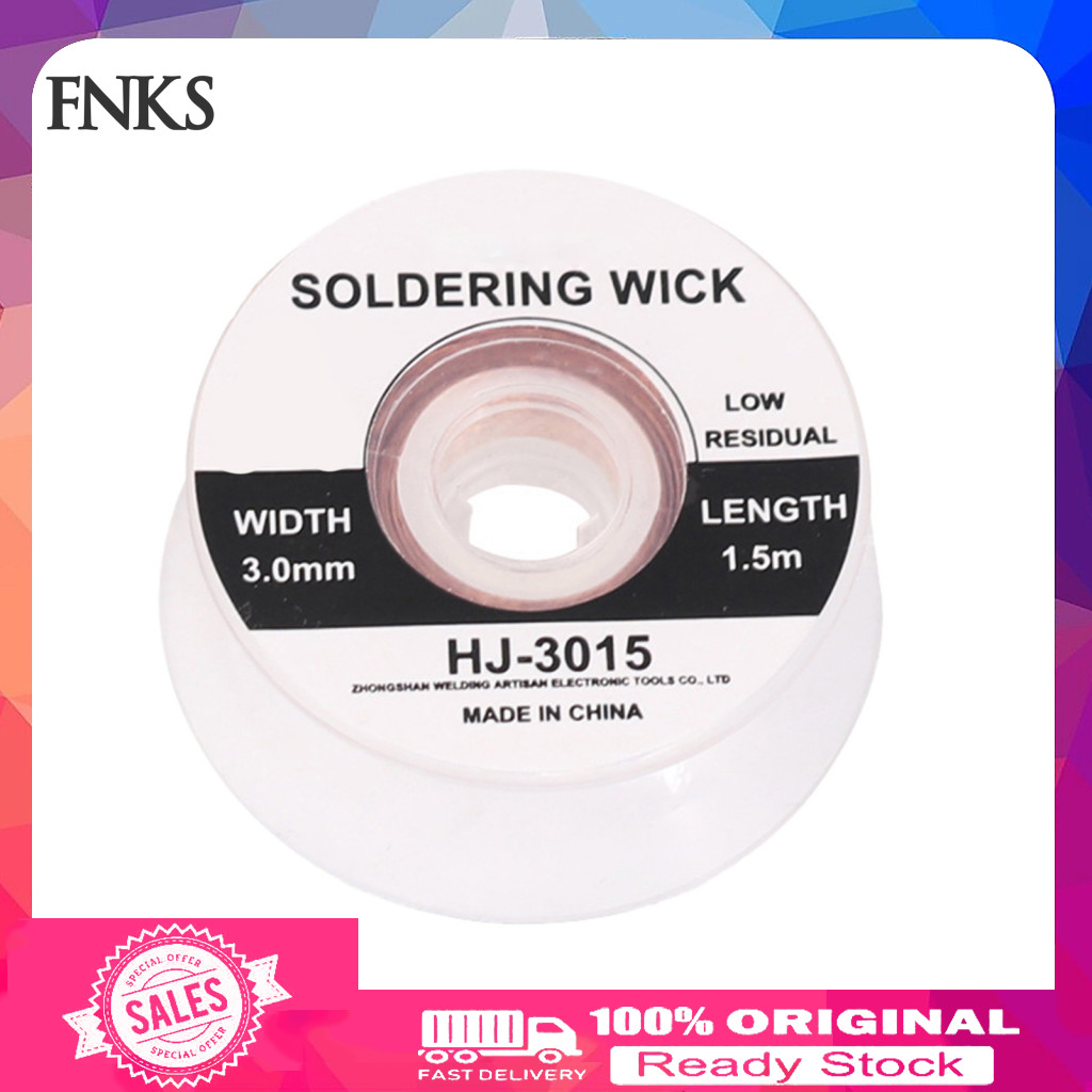 [Ready stock] 15m Solder Wick No-Clean Fast Heat Conduction Eco ...
