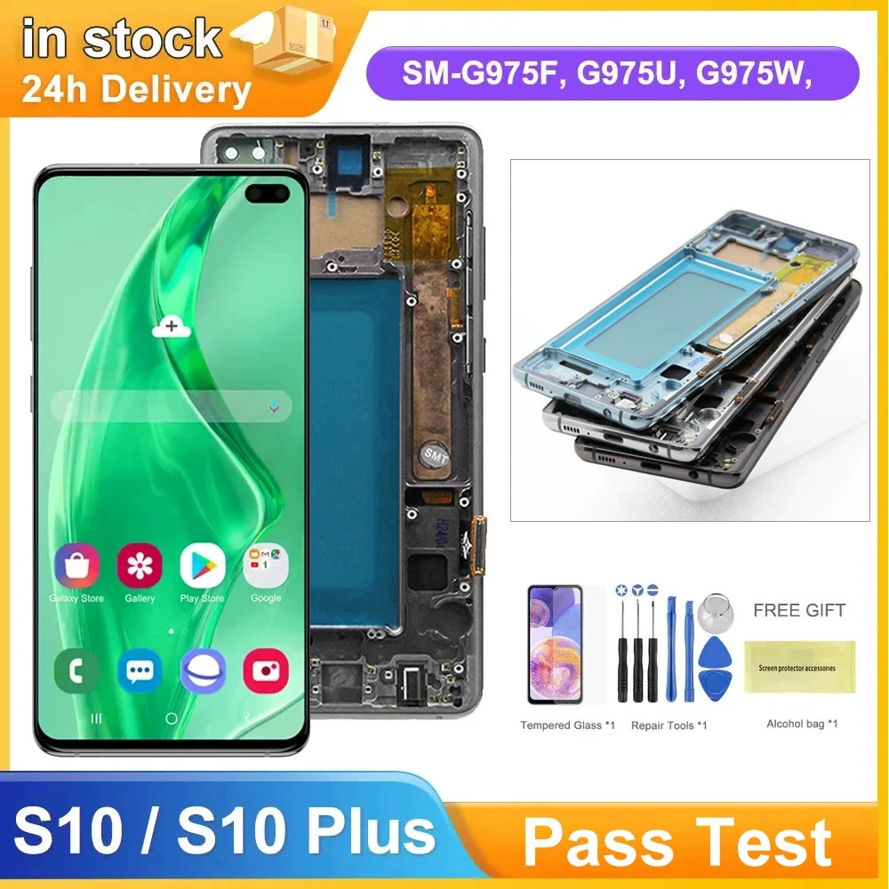 TFT Screen for Samsung Galaxy S10 Plus S10+ G975F Lcd Display Digital ...