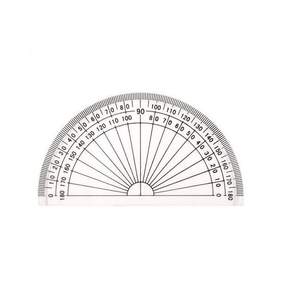 Plastic 180 Protractor Ruler Bundle (12pcs) | Shopee Malaysia