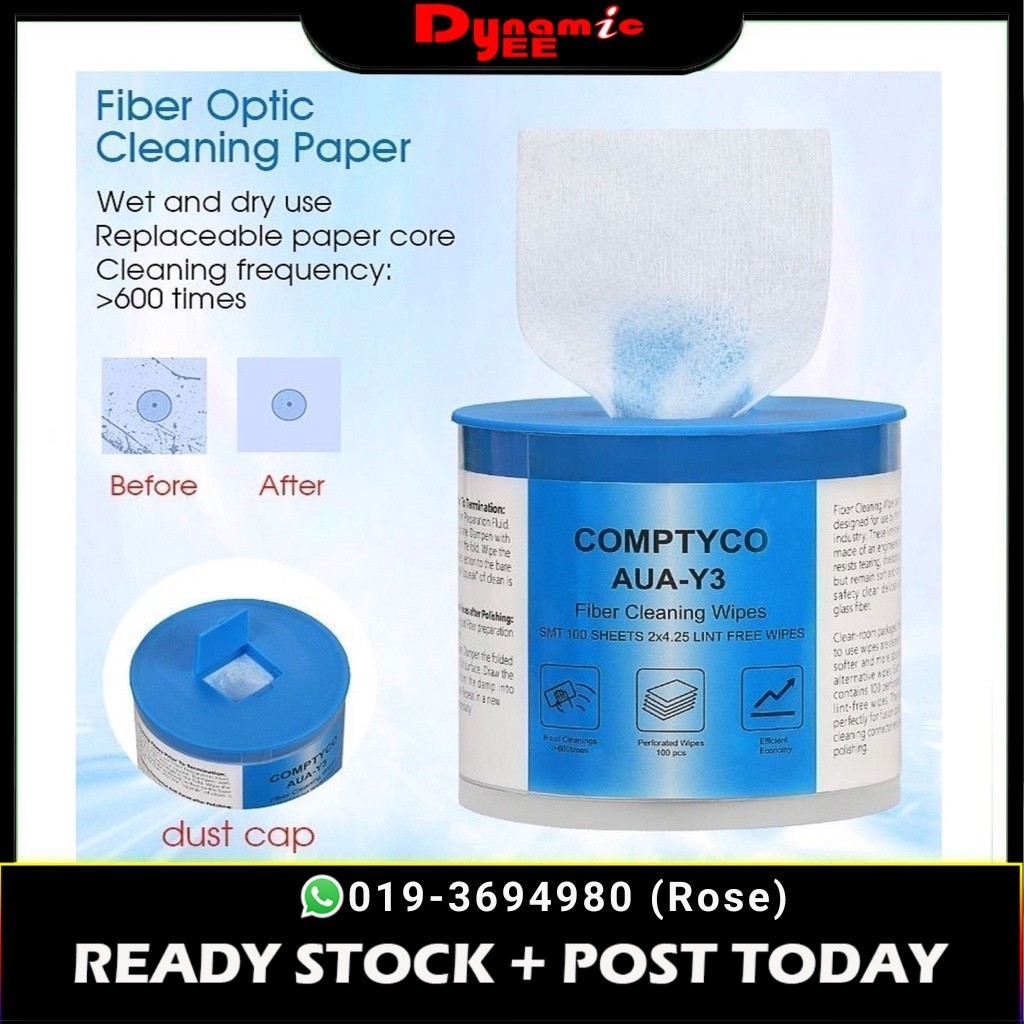COMPTYCO Optical Fiber Air-Laid Paper Optical Fiber End Cleaning Paper ...