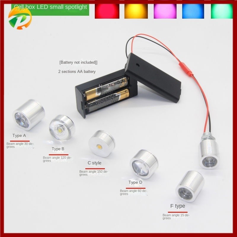 3V light highlight LED bulb handmade DIY creative battery box No. 5 ...
