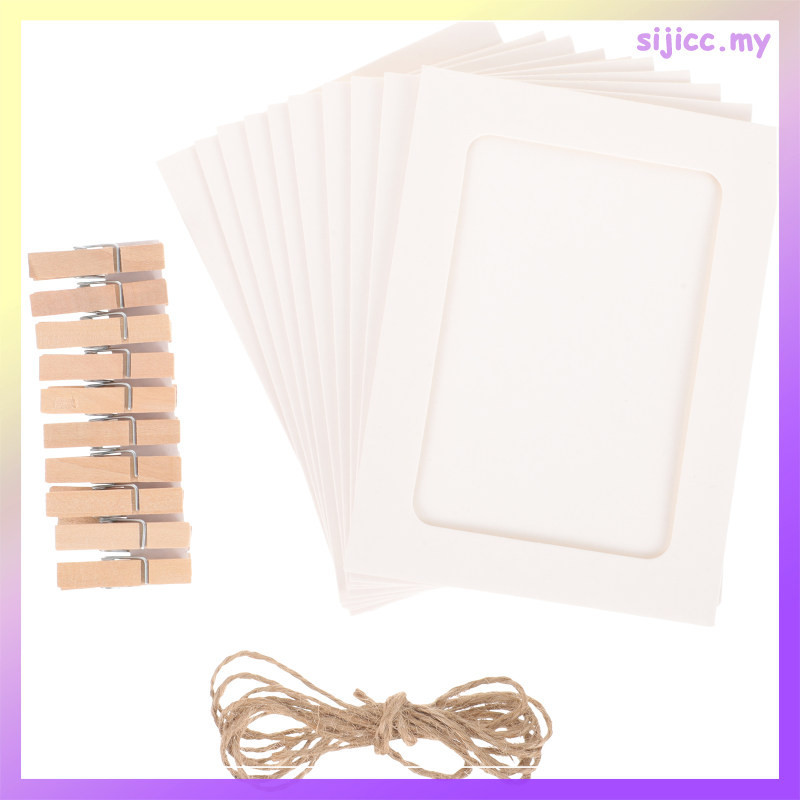 20 Pcs Paper Photo Easel Frame Jam Frames Picture Hanging Vertical ...