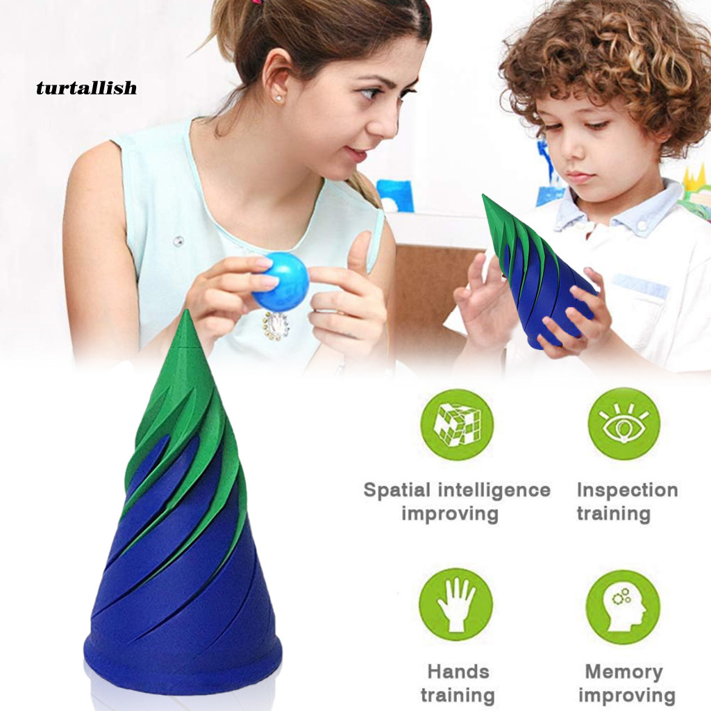 TURT Tactile Experience Endless Entertainment Sculpture Spiral Cone ...