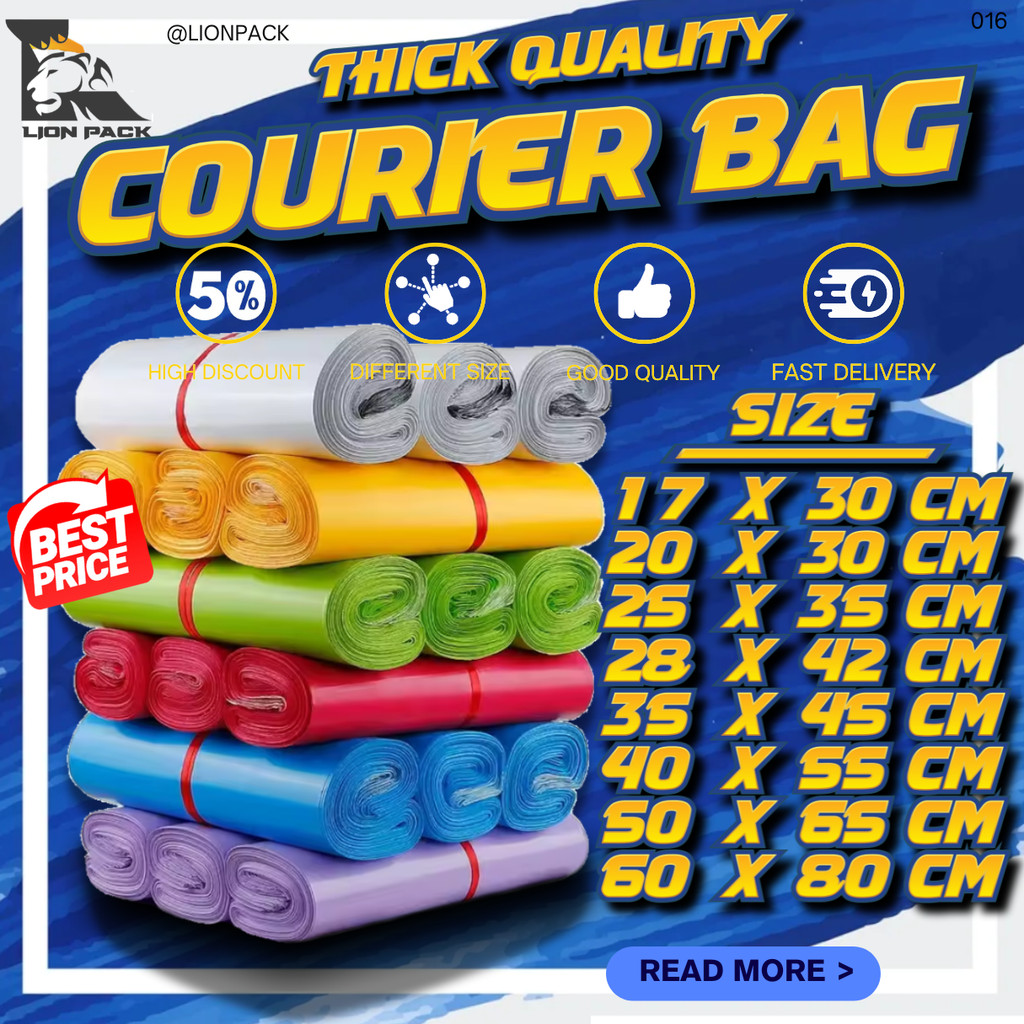 LIONPACK Courier Bag Parcel Bag Parcel Plastic Bag Courier Plastic Bag ...