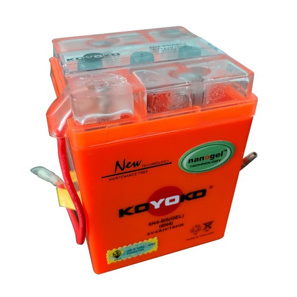 [ 6 Month Warranty ] Original Koyoko Nanogel Nano Gel Motorcycle Battery Batteri 6N4 6N4-BS C70 ...