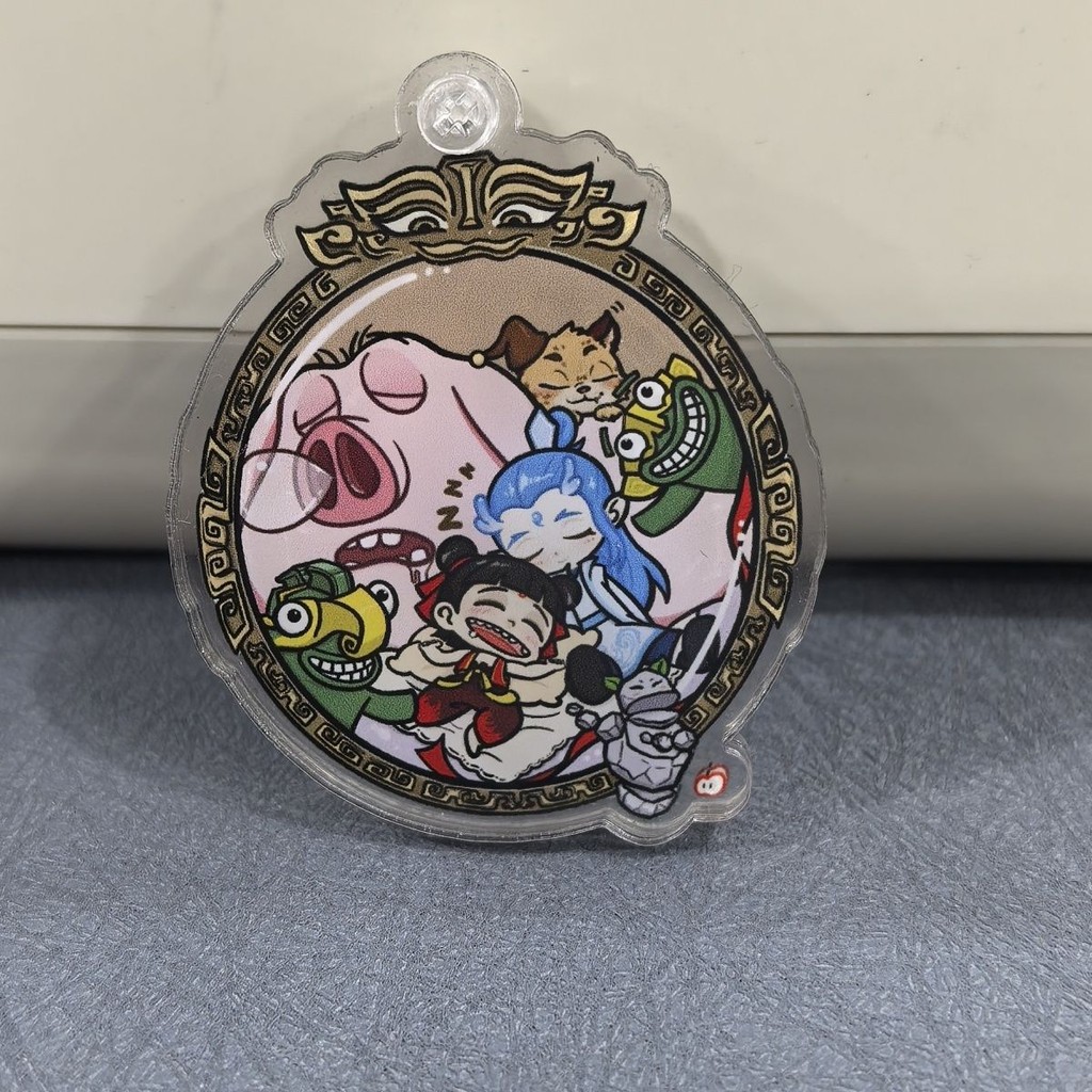 Creative Nezha Series Stone Rock Empress Mirror 7cm Cartoon Merchandise ...