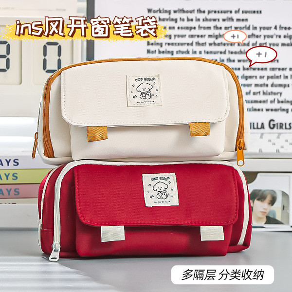 Pencil case Kotak pensel berkapasiti besar untuk kanak-kanak perempuan ...