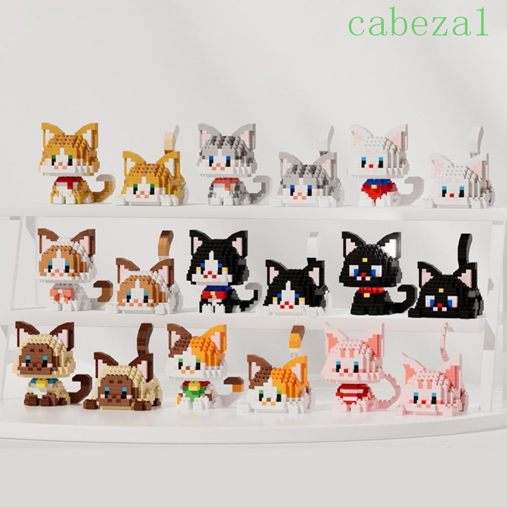 CABEZA Mini Cat Building Block, Ragdoll Creative Cat Tiny Particle ...