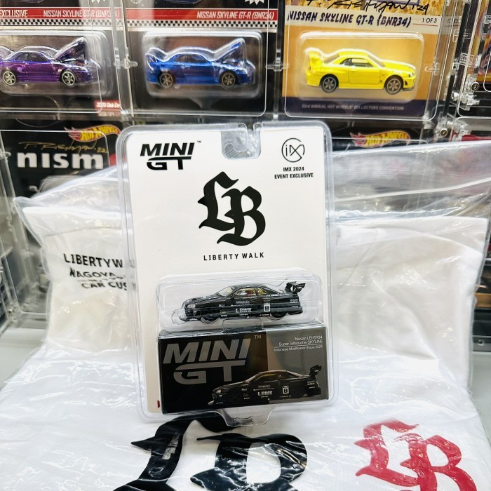 Mini GT 797 Nissan LB ER34 Super Silhouette Skyline 8 Black IMX 2024 ...