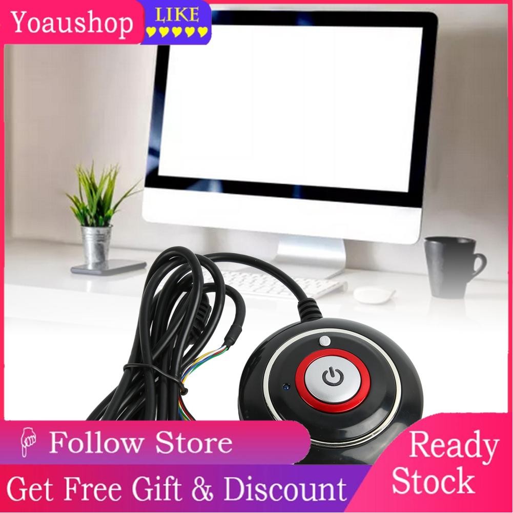 Yoaushop PC Power Button Light Weight Remote Start Simple Install ...