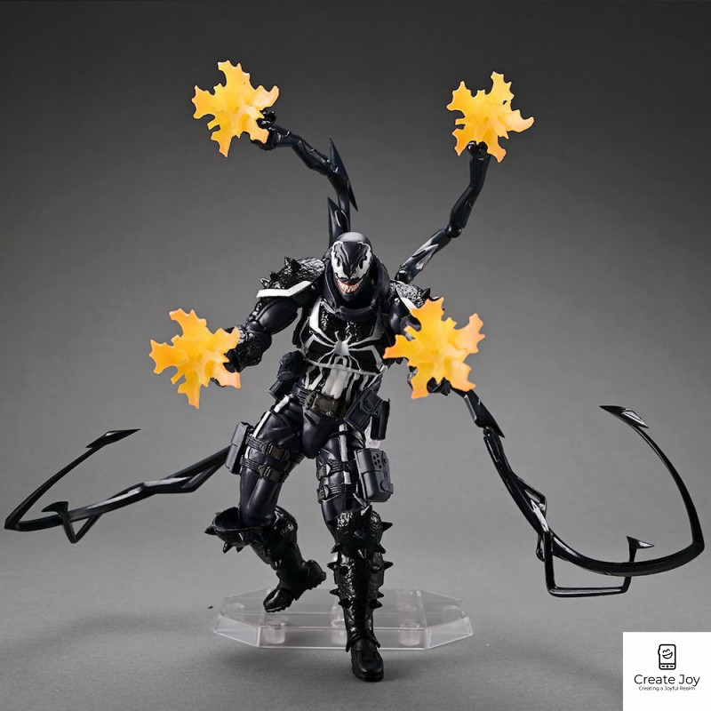 Ejen Venom Marvel Gaya Kaiyodo Yamaguchi yang menakjubkan SHF Carnage ...