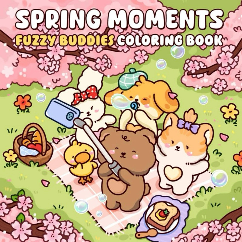 Spring Moments (180gsm thick paper, free sample painting) - Set of 40 ...