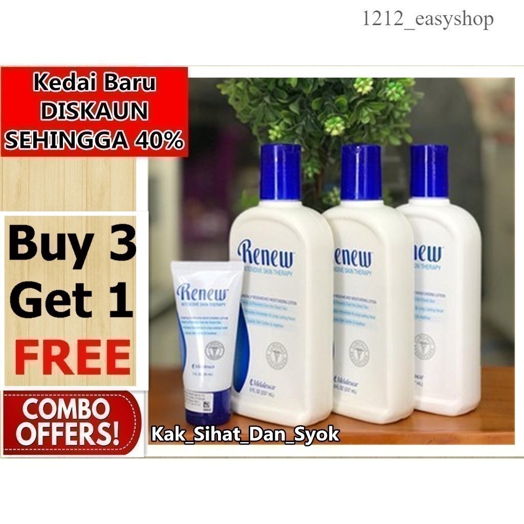 Melaleuca Best Renew Lotion Skin Therapy (BUY 3 FREE 1 GIFT-30ML RENEW LOTION) | Shopee Malaysia