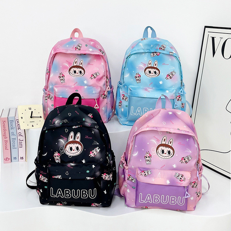 Beg Sekolah Pelajar Baharu Berkapasiti Besar Beg Bercetak Kartun Kanak ...