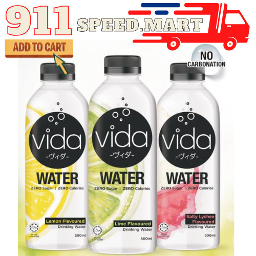 [911] Vida Drinking Water Zero Sugar 500ml ( Lime/Lemon/ Salty Lychee ...
