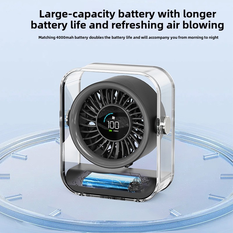 2025 Violent Turbo High-Speed Desktop Fan Fast Charge Mini Portable 100 ...