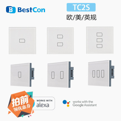 BroadLink TC2S AS/UK/EU Standard Single Live Wire Suis Dinding Rumah ...