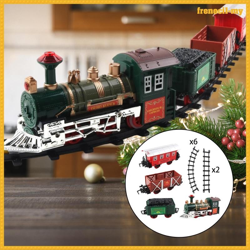 [FrenecidcMY] Christmas Train Set Railway Tracks Sets Birthday Gifts ...