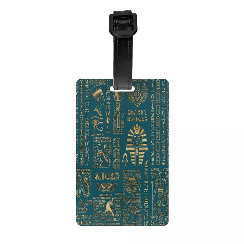 Egyptian Hieroglyphs And Deities Luggage Tags for Suitcases Ancient ...