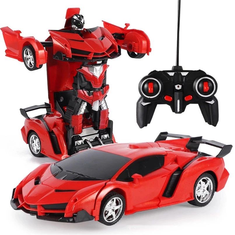 2 in 1 Mini Deformation Car Toy For Kids, , Transforming Robot, Model Vehicle, Remote Control ...