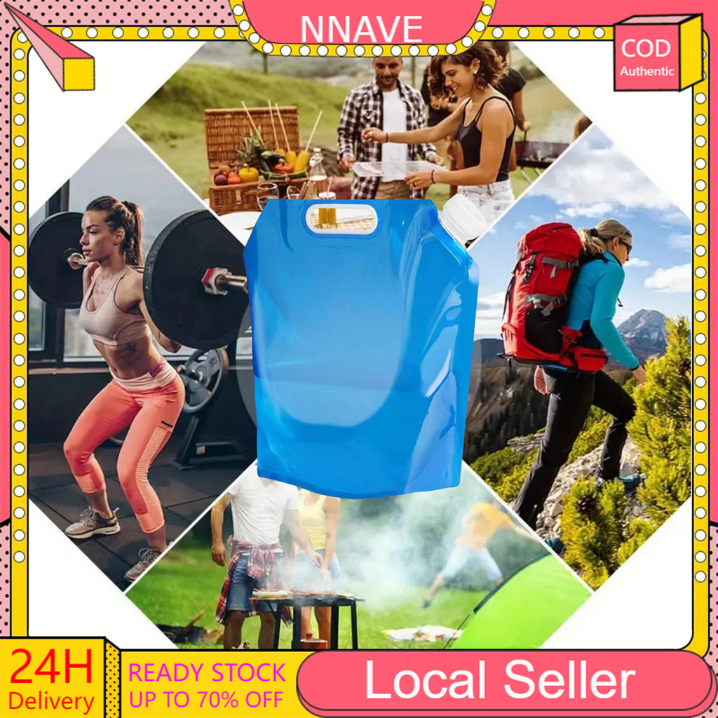 5L/10L Portable Folding Water Storage Lifting Bag Camping Hiking water bag Water Carrier Camping ...