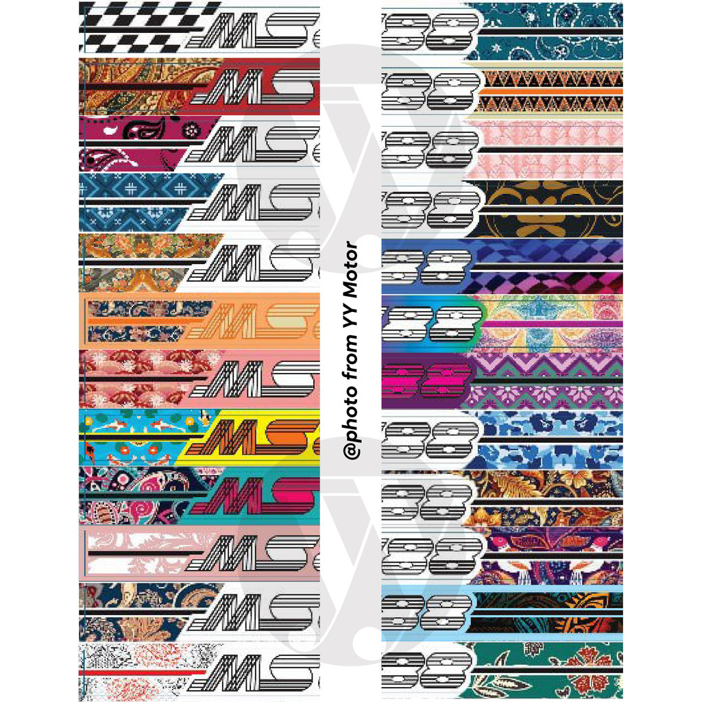 Sticker Helmet MS88 / Sticker MS88 Premium Quality Custom New Design ...