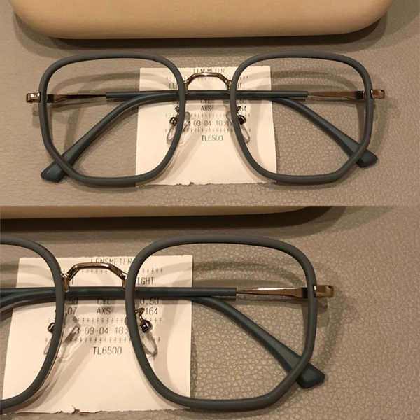 glasses frame 眼镜框 bingkai cermin mata lelaki Xiaohongshu Haze Blue ...