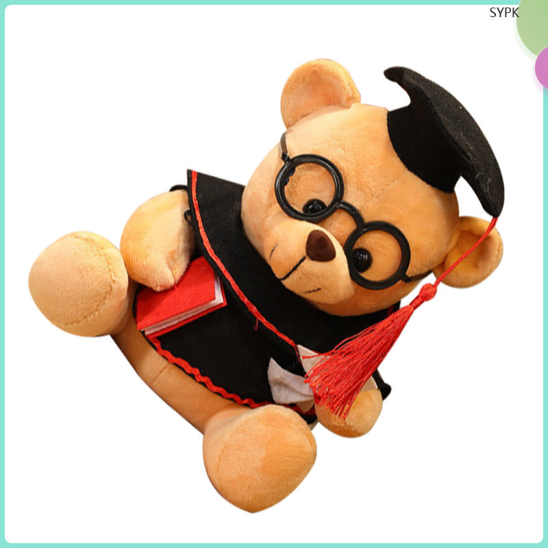 Graduation Bear Doll Plush Bear Toy Graduation Bear Figurine Graduation ...