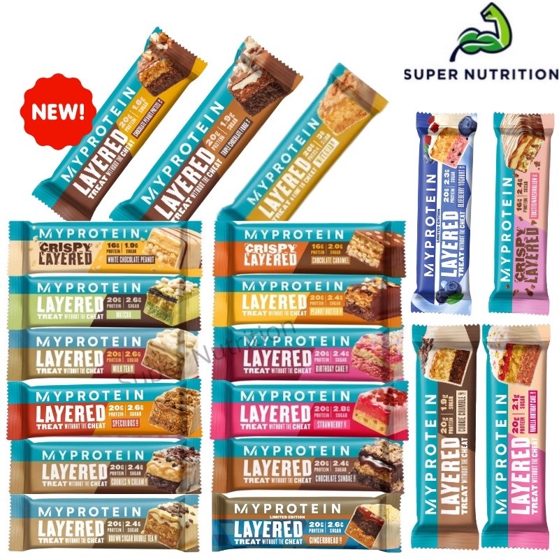Layered Protein Bar 6 layers bar Myprotein | Shopee Malaysia