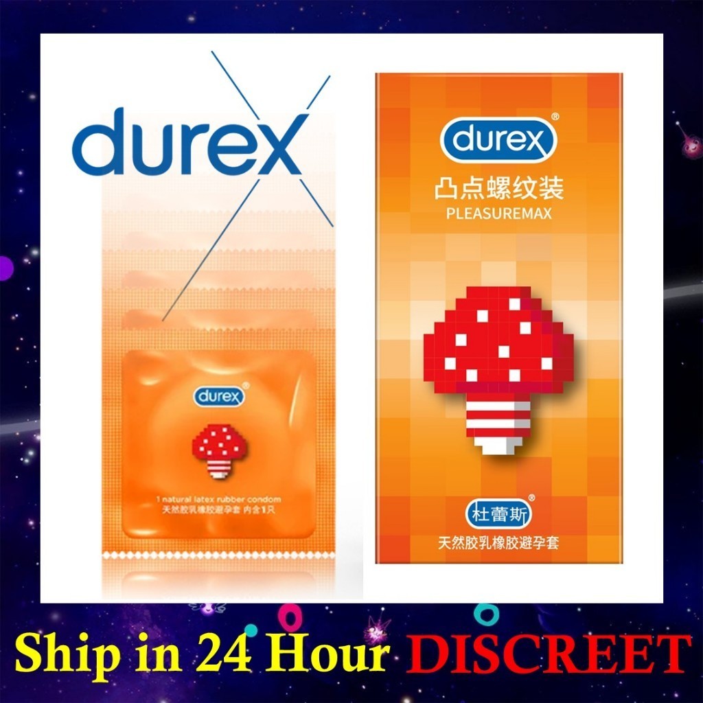 SAFETY CONDOM Durex Condom Pleasuremax 3or12PCS Kondom Durex Tahan Lama DOTTED AND Ribbed Lelaki ...