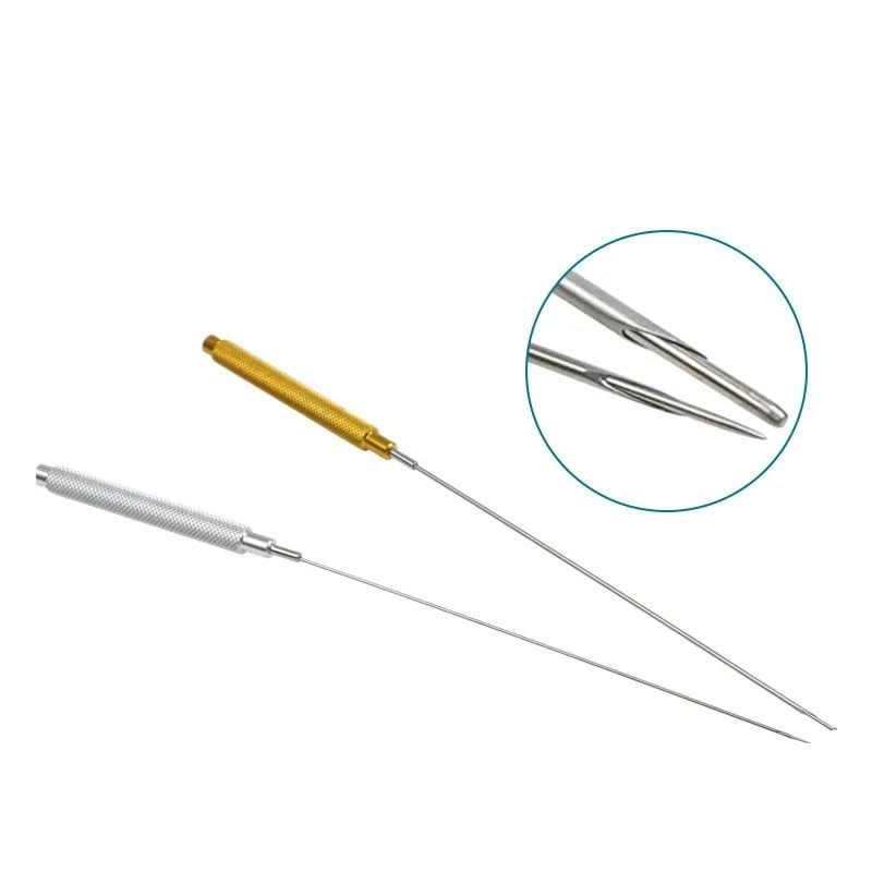 Stainless Steel Puncture Guide Needle Facial Tissue Puncture Needle ...