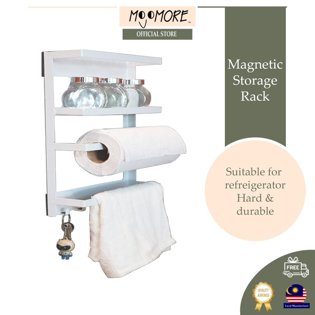 Mojomore Magnetic Rack For Refrigerator and Kitchen Cabinet, Strong ...
