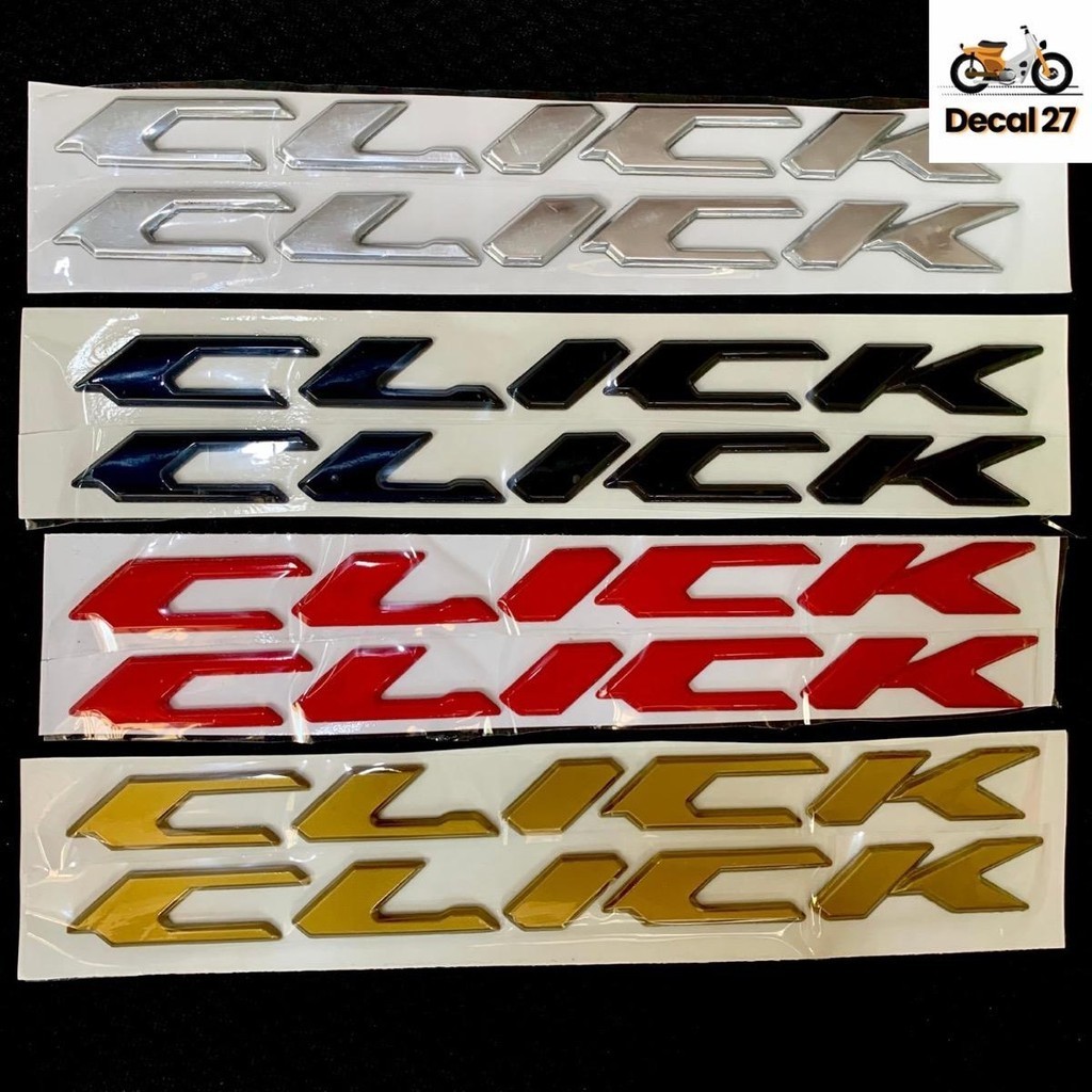 Vario/click 2020-2024 Embossed Click Sticker ABS Plastic Decal Sticker ...