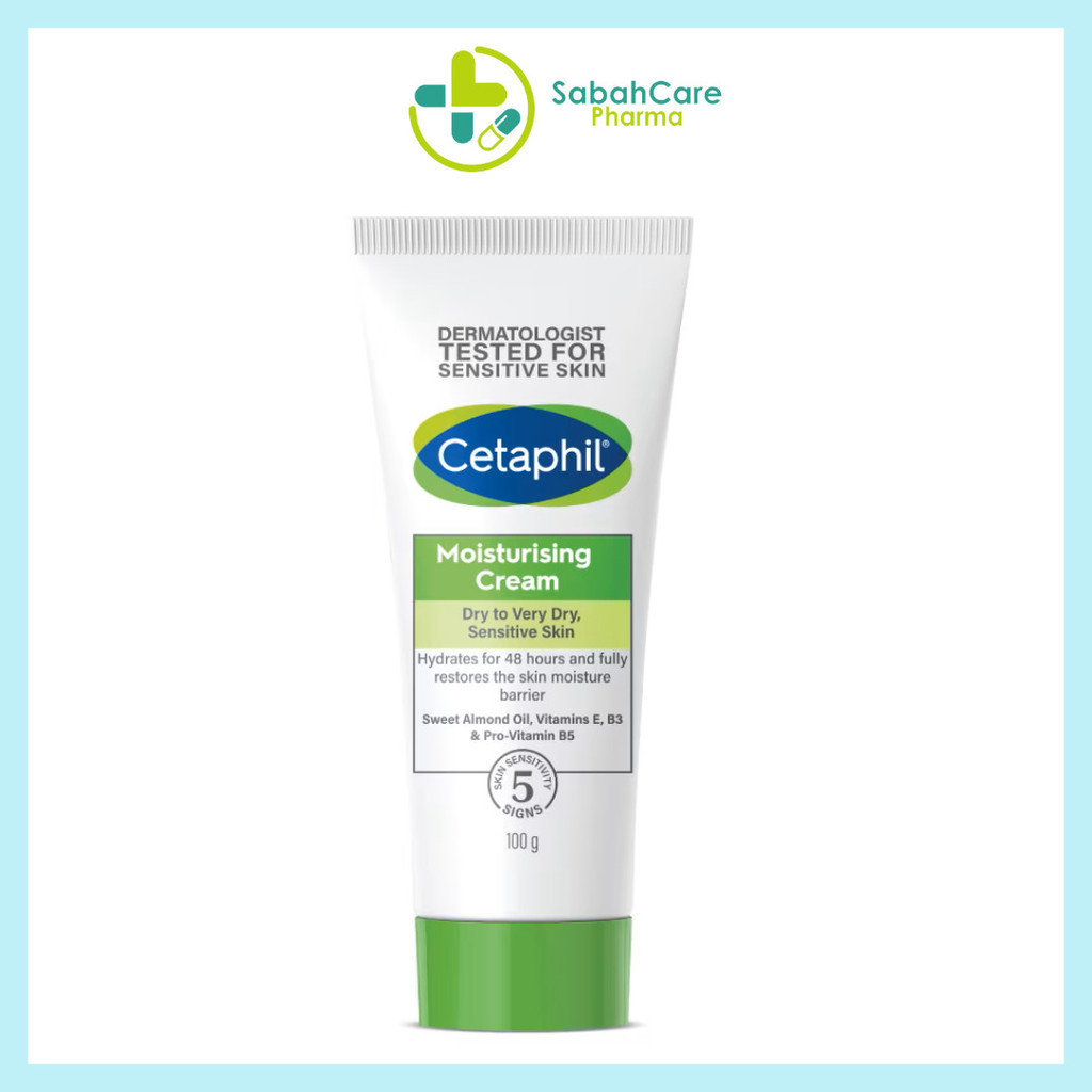 SABAHCARE CETAPHIL MOISTURIZING CREAM 100G (TOCOPHERYL ACETATE/GLYCERIN ...